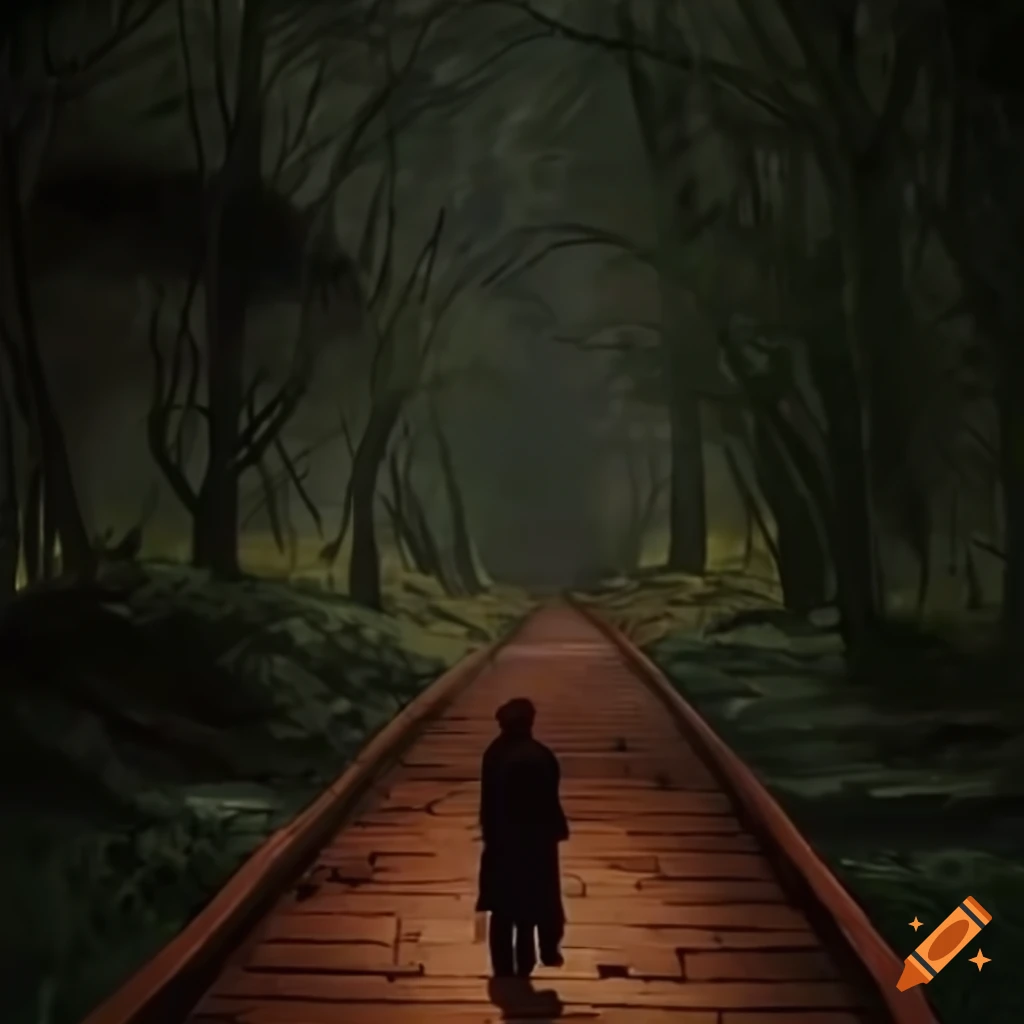 Illustration of two paths, one leading to goodness and the other to ...