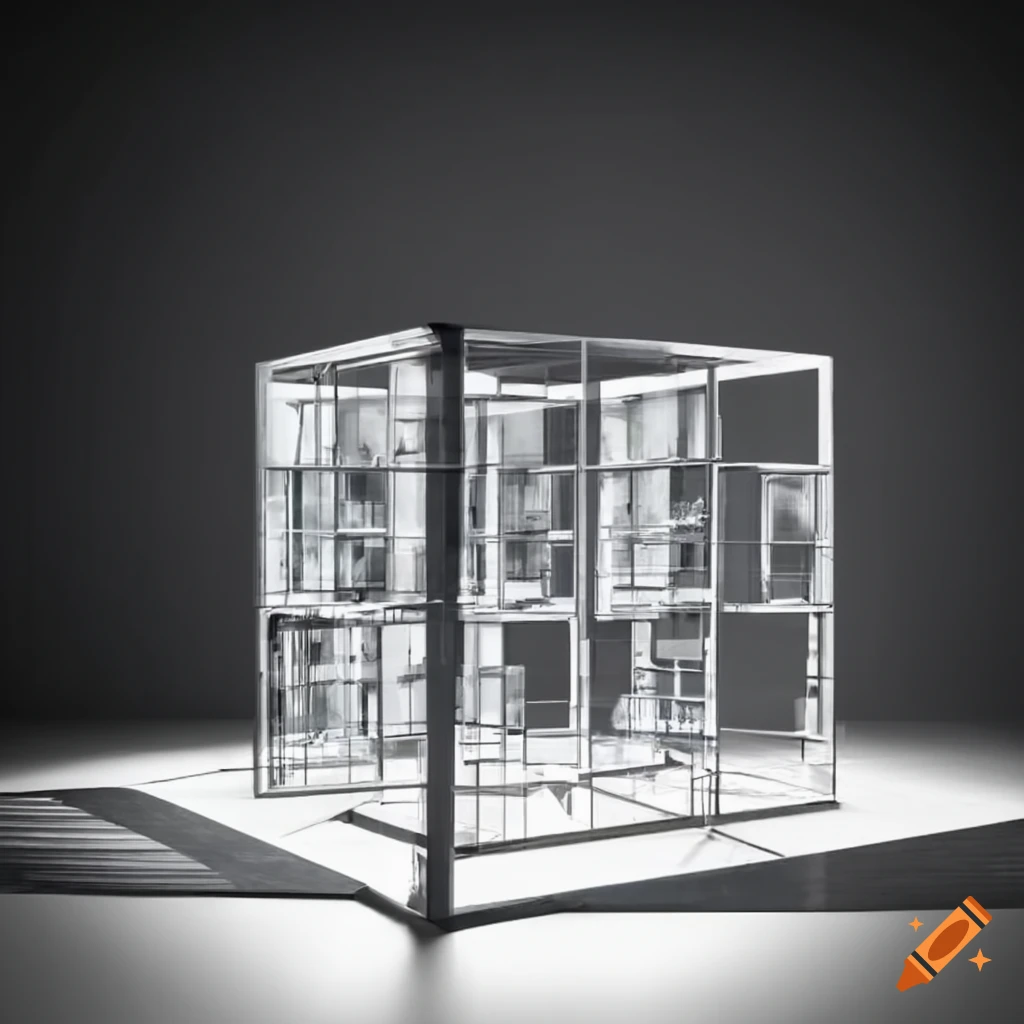 Oversized art museum architectural exhibit