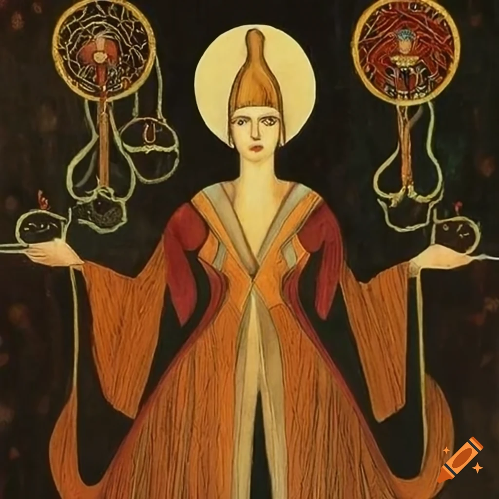 Golden dawn tarot card featuring mr. spock from 1935 on Craiyon