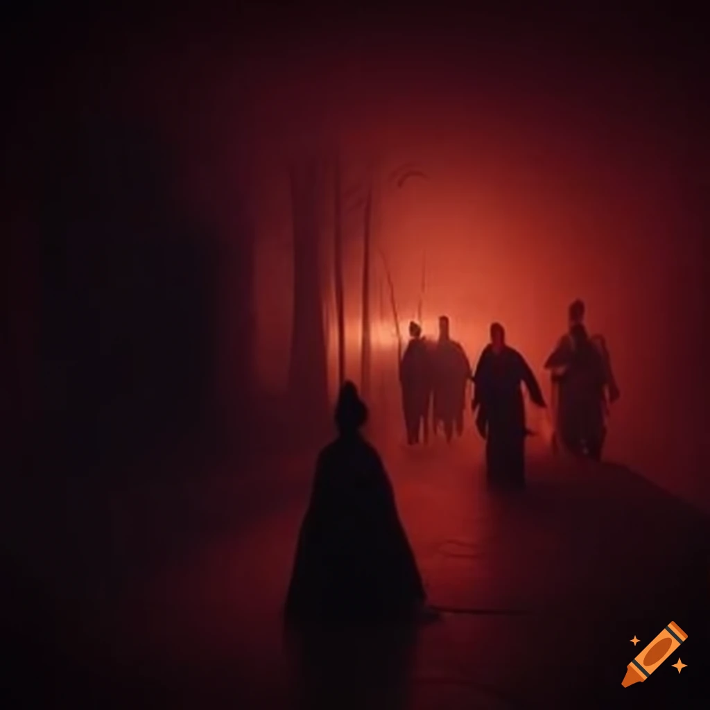 Abstract image depicting terror and pain