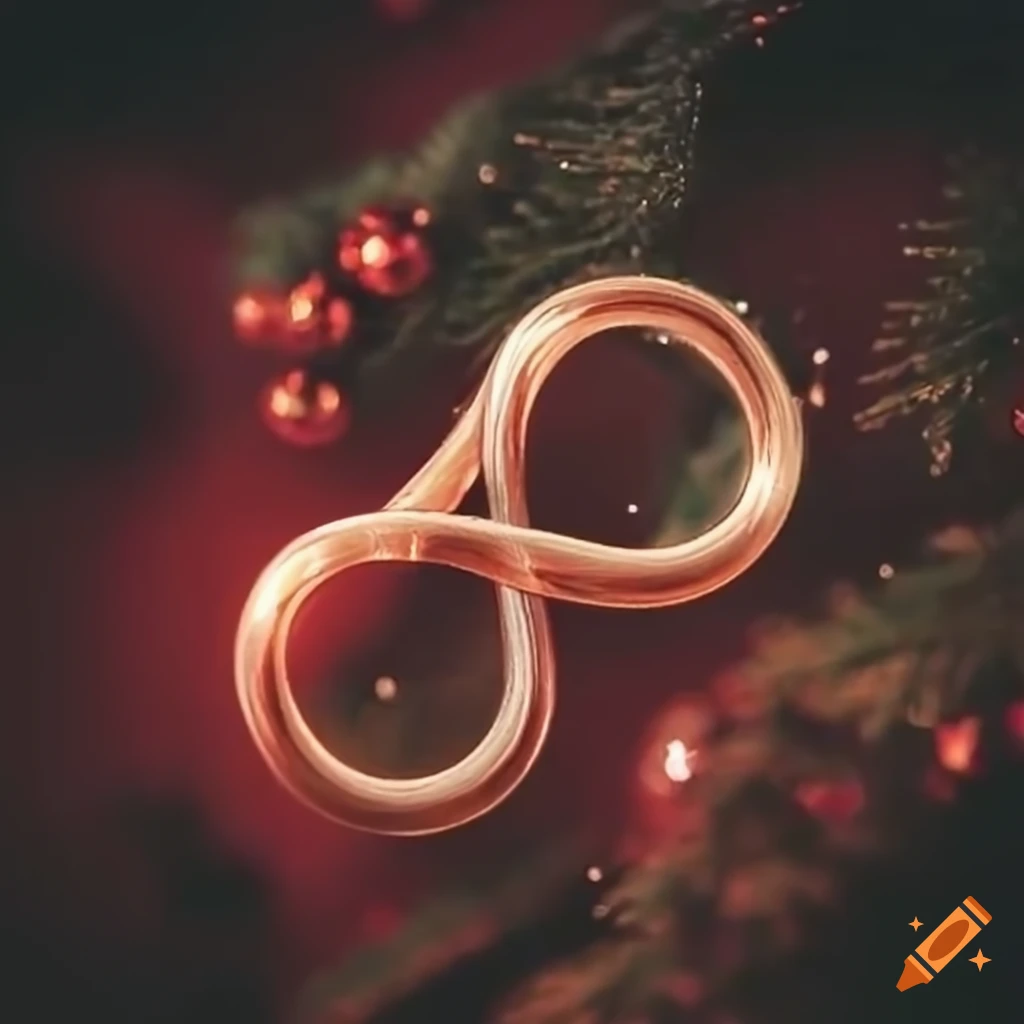 Infinity symbol with a christmas theme on Craiyon