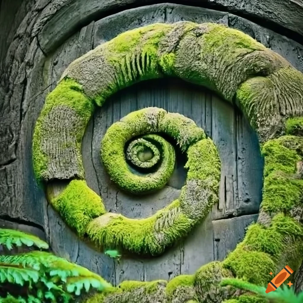 Spiral in the forest on Craiyon