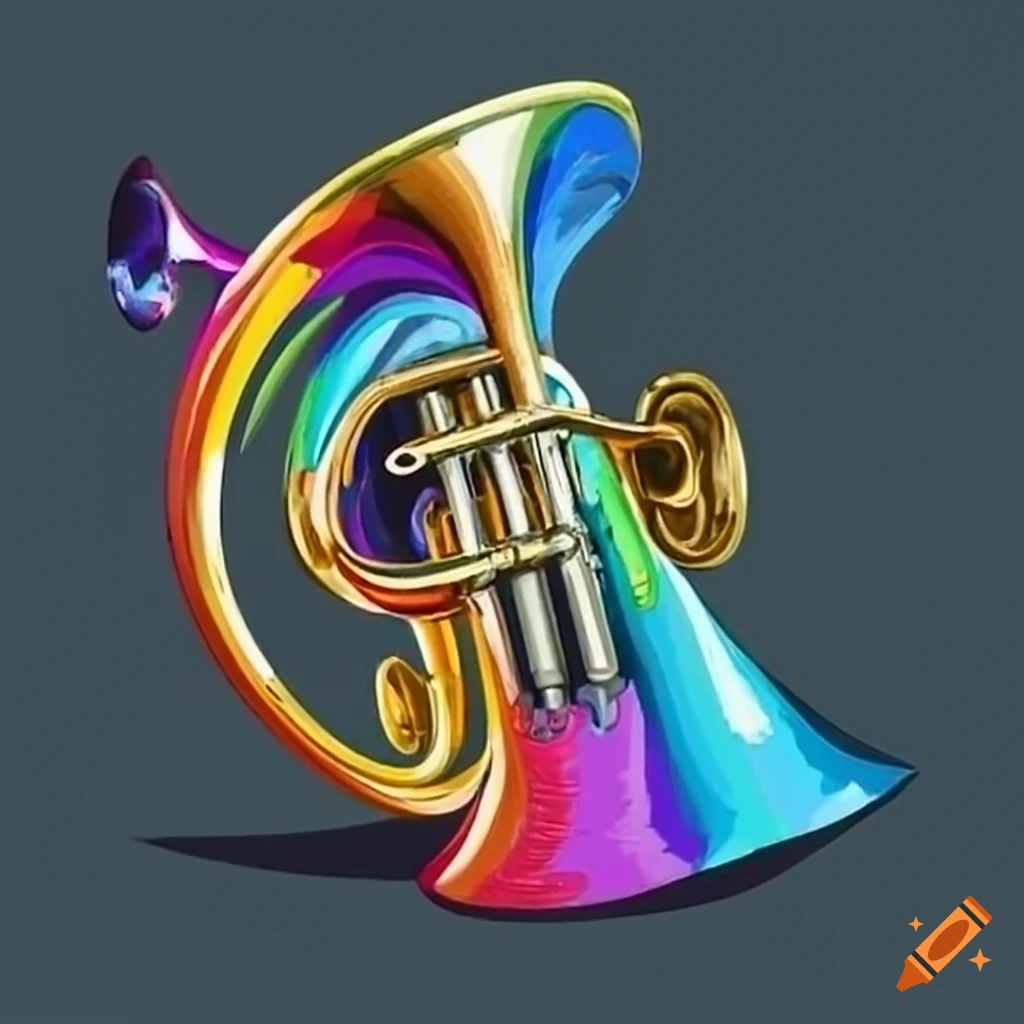 Colorful trumpet