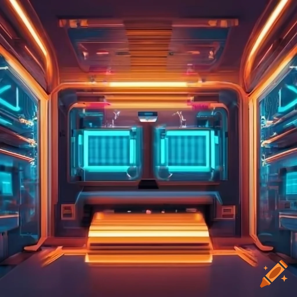 Gaming server room on Craiyon