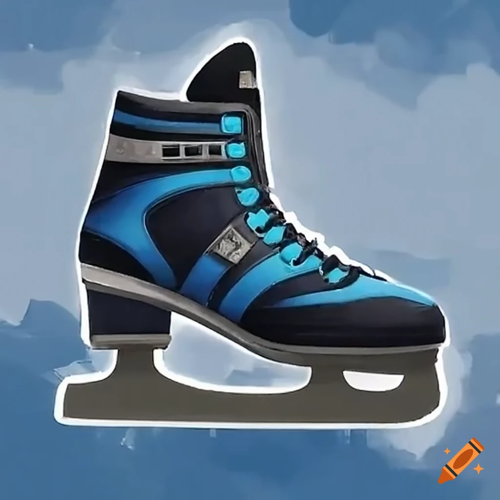 Sub zero ice skating in a romantic city on Craiyon