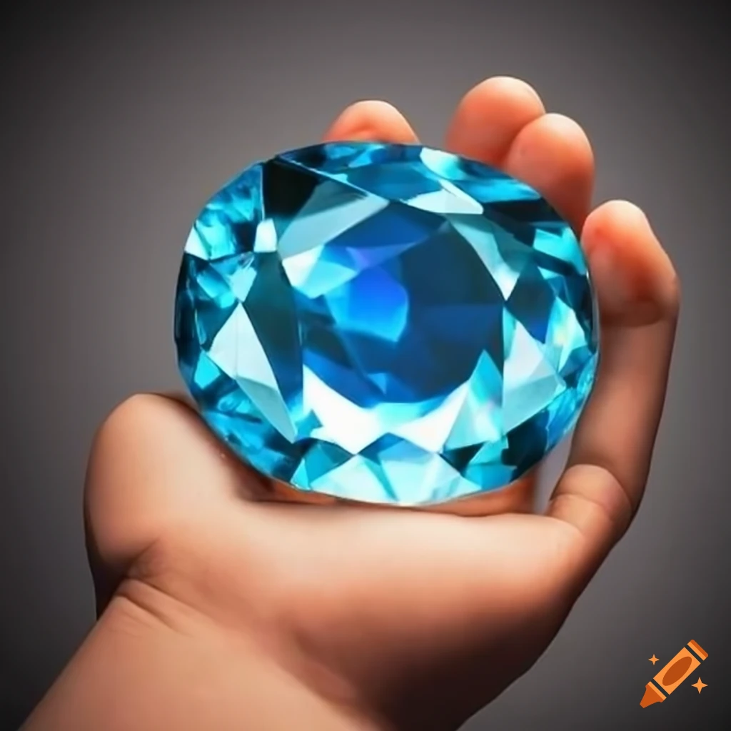 Topaz gemstone on Craiyon