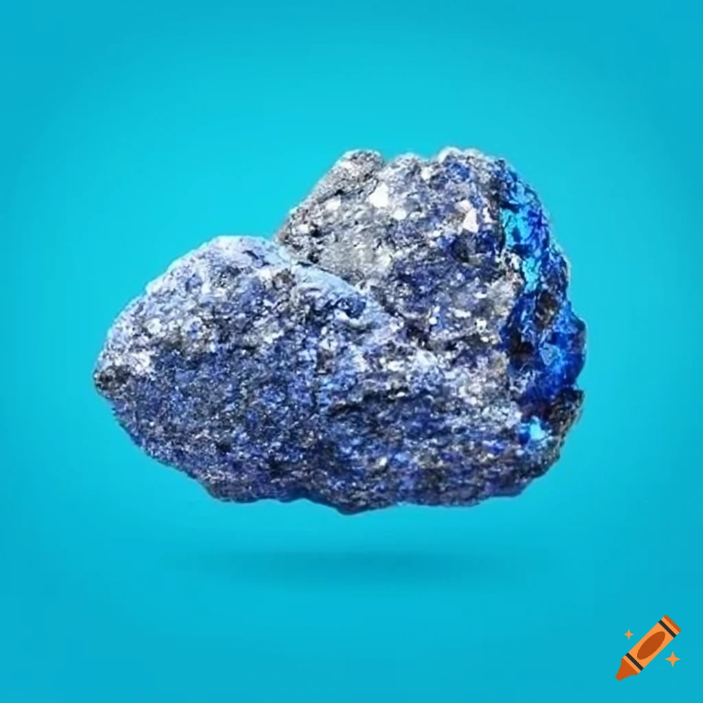 Light blue silver ore on Craiyon