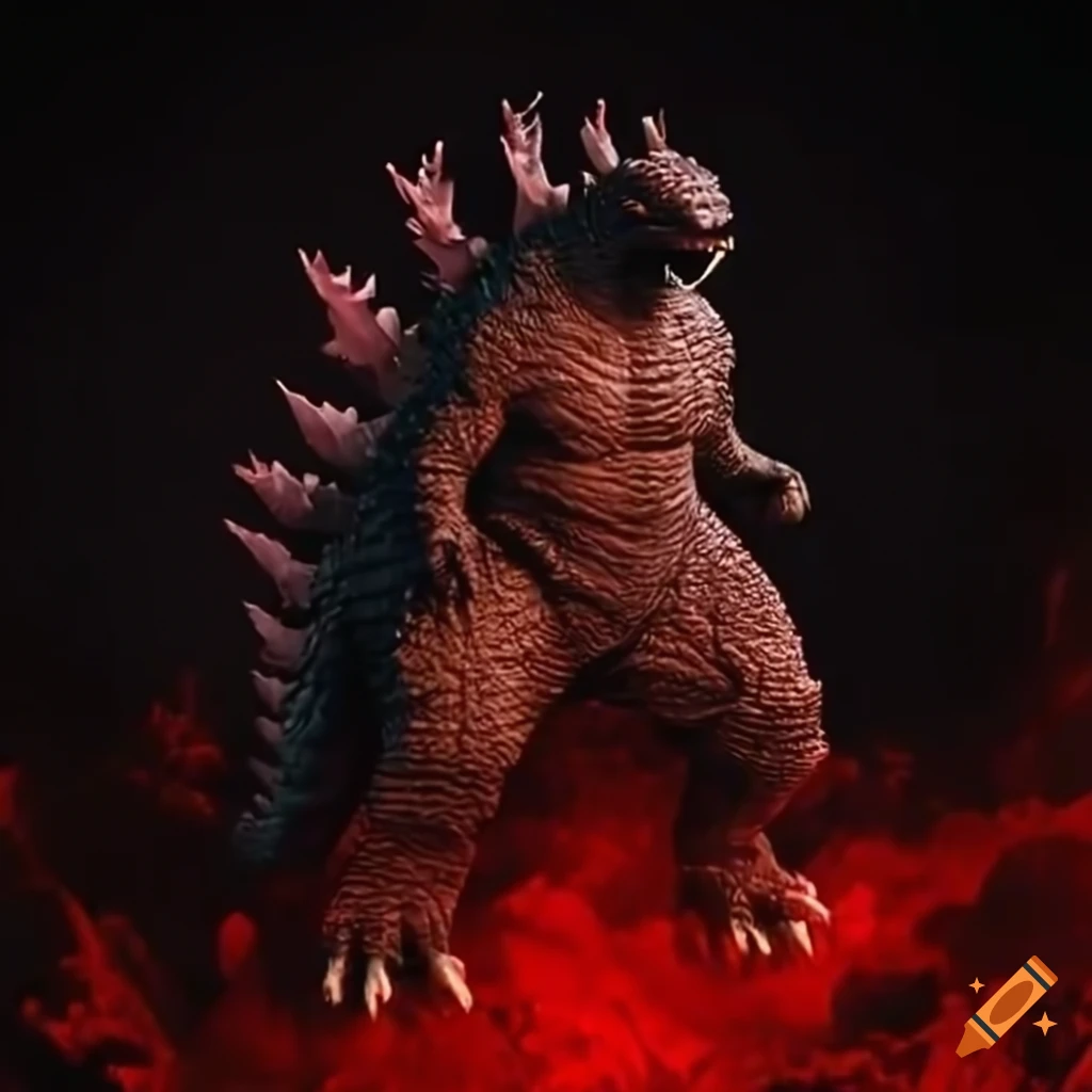 Illustration of godzilla on Craiyon