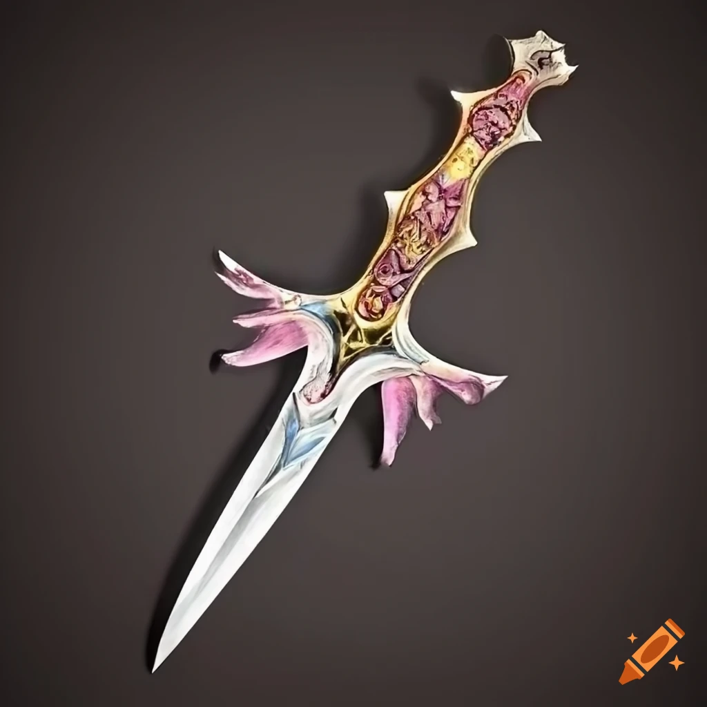 Symmetrical fairy dagger on Craiyon