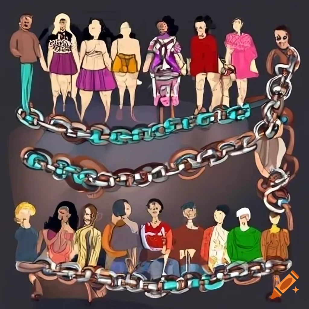 Symbolic illustration of breaking free from traditional gender norms on ...