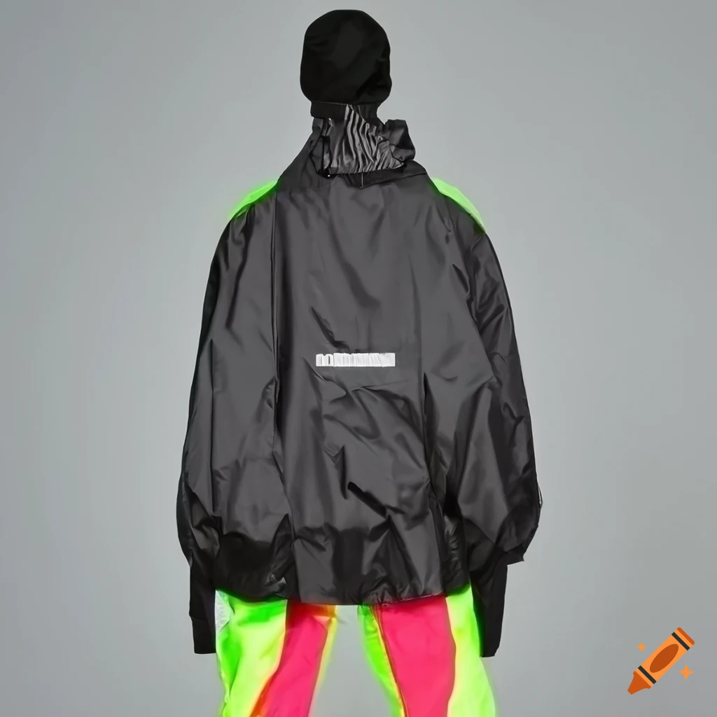 Neon streetwear windbreaker jacket by raf simons