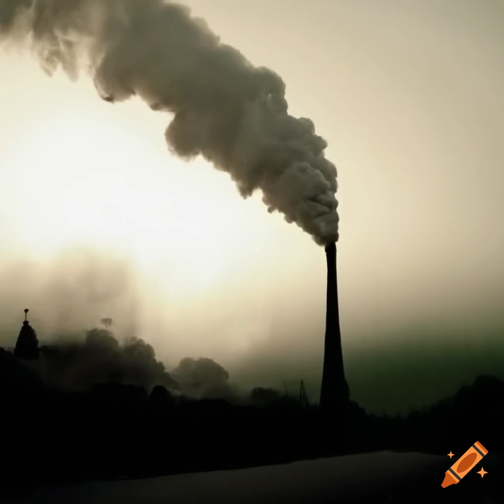 Artistic depiction of air pollution impact on Craiyon