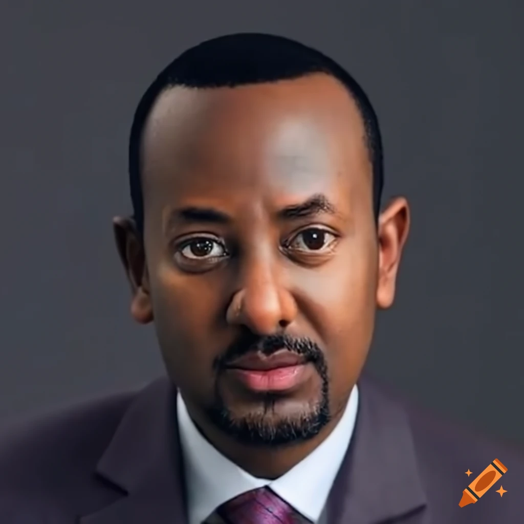 Portrait of abiy ahmed on Craiyon