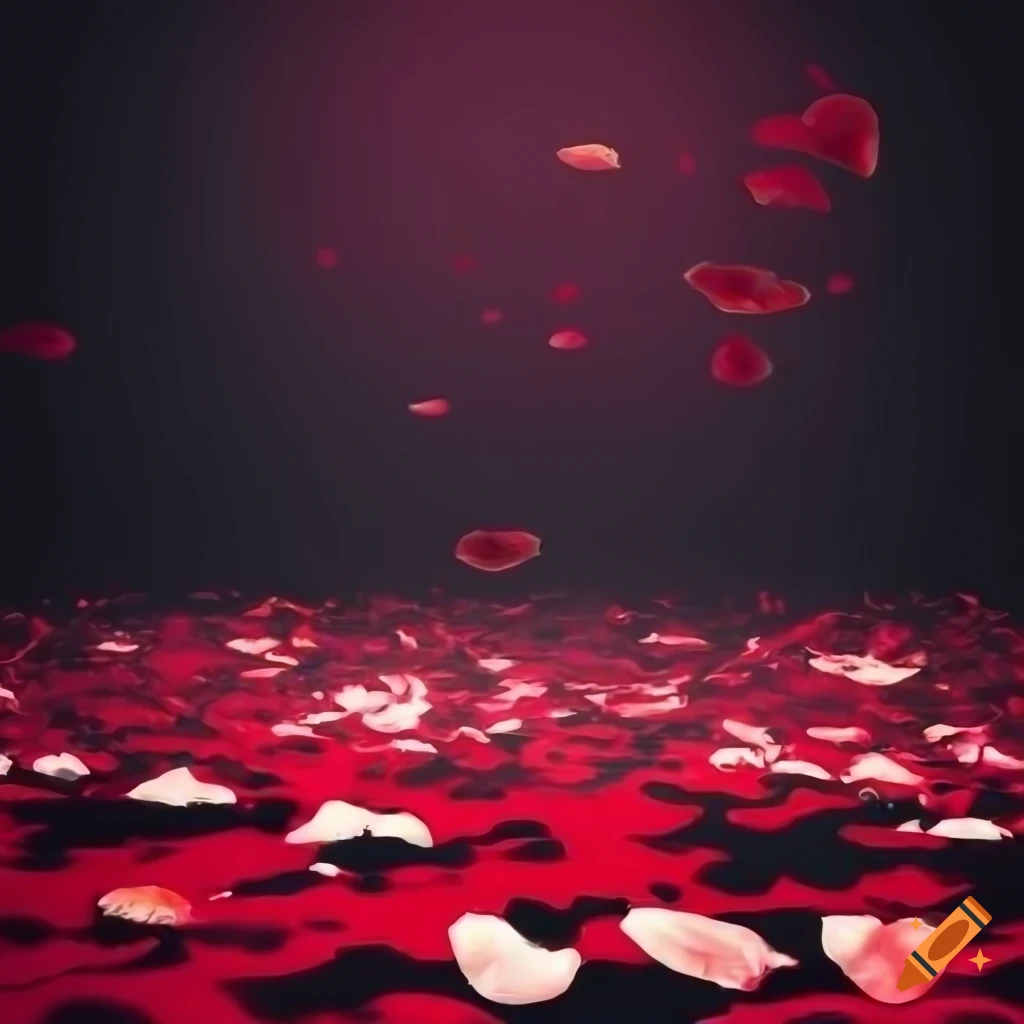 Dynamic red and black abstract art splatters on transparent backdrop on ...