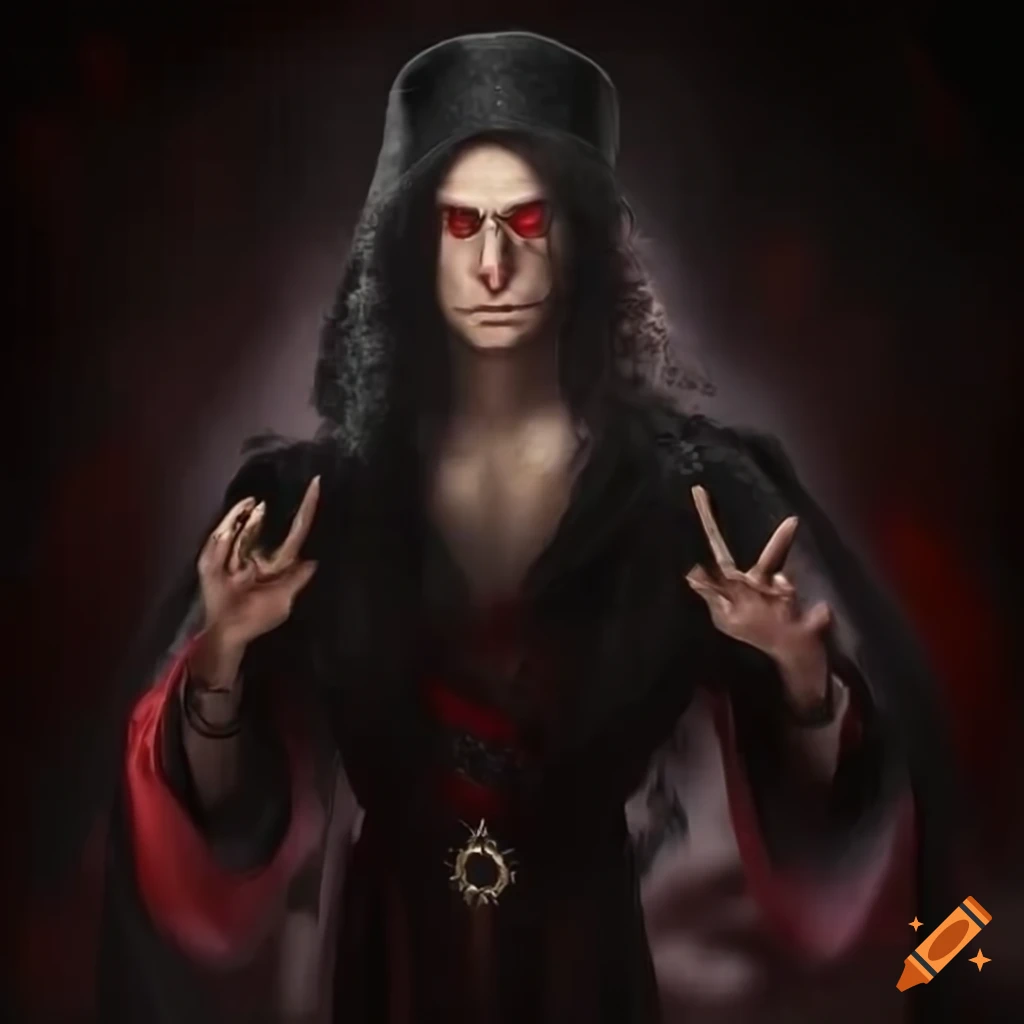 Image of a mysterious and handsome magician