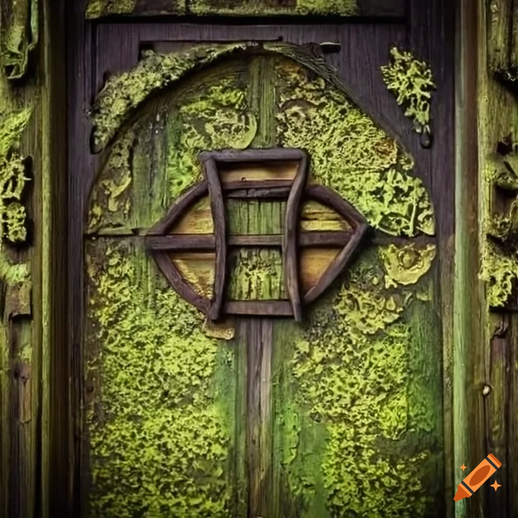 Candy door with green sparkles on Craiyon