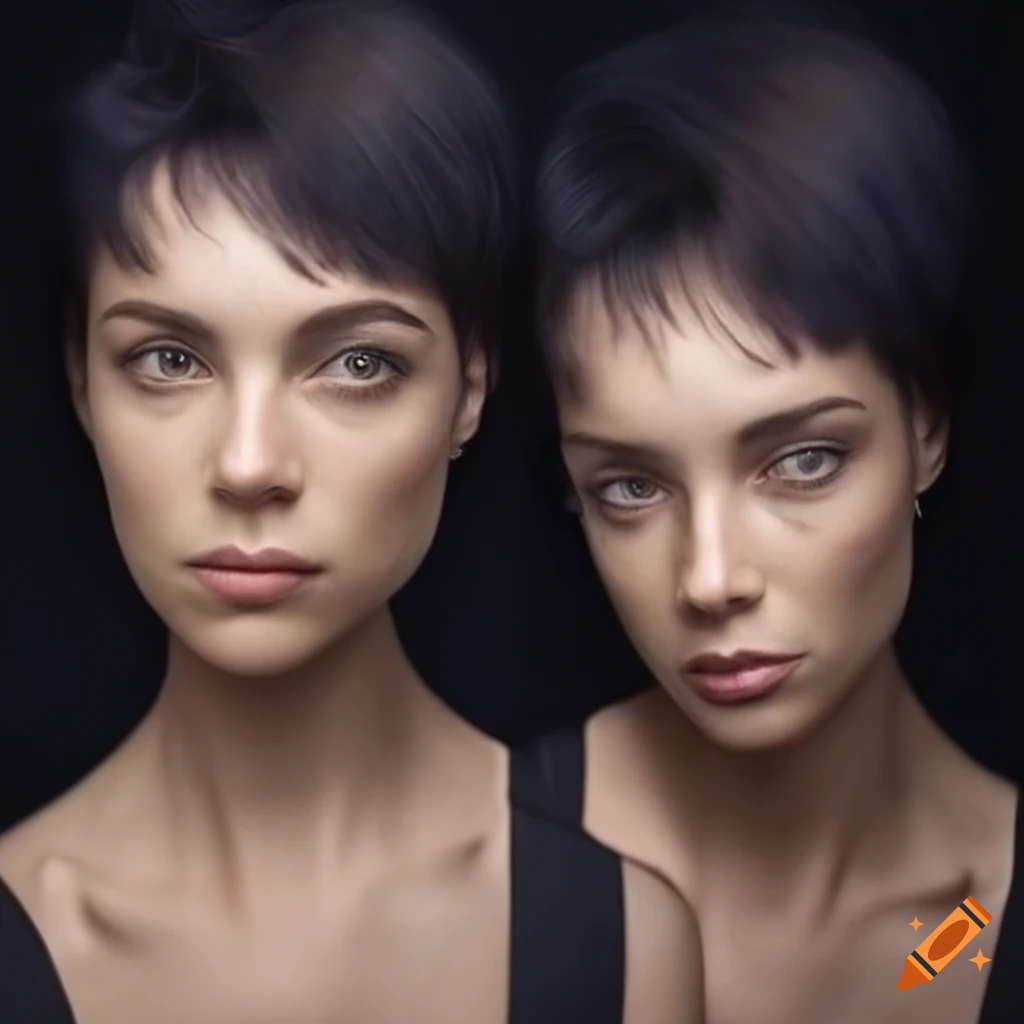 Hyper realistic portrait of a beautiful woman on Craiyon