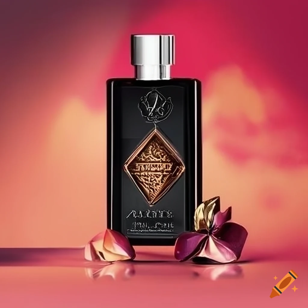 Advertisement for 'spiteful arrogance' fragrance by Cilla Black on Craiyon