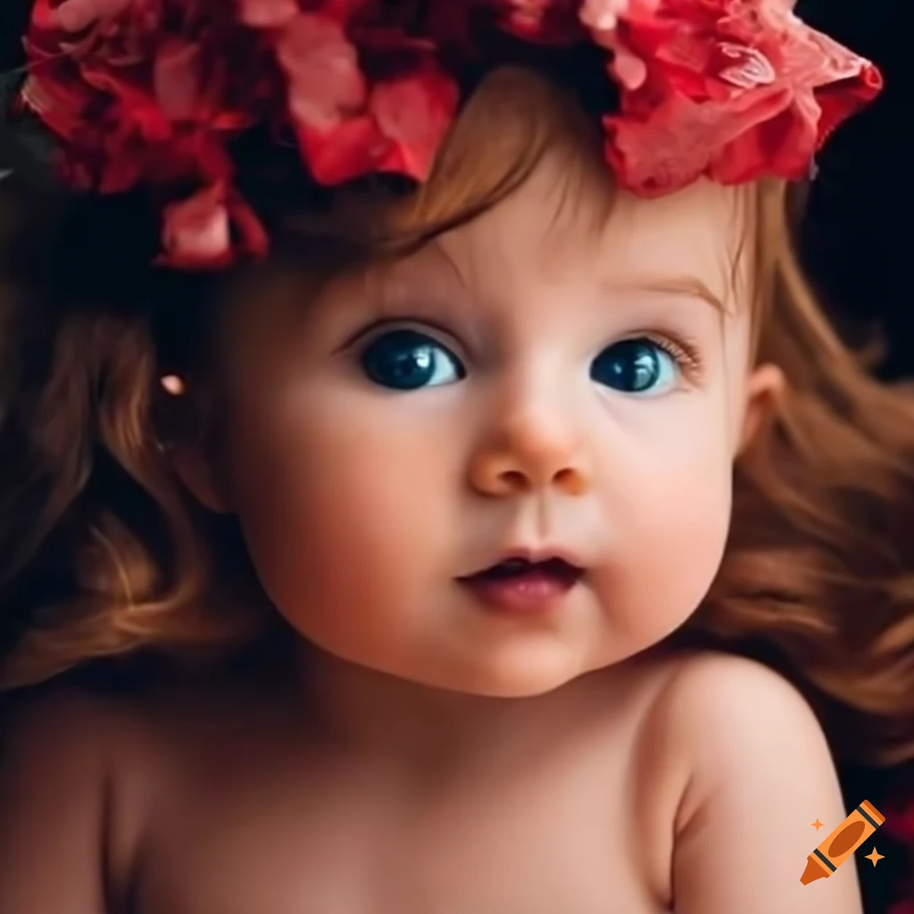 Adorable little baby girl