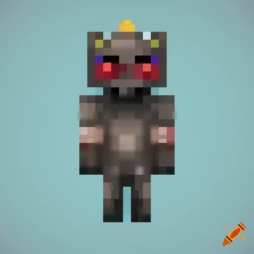 Pixel art of minecraft enemy skins
