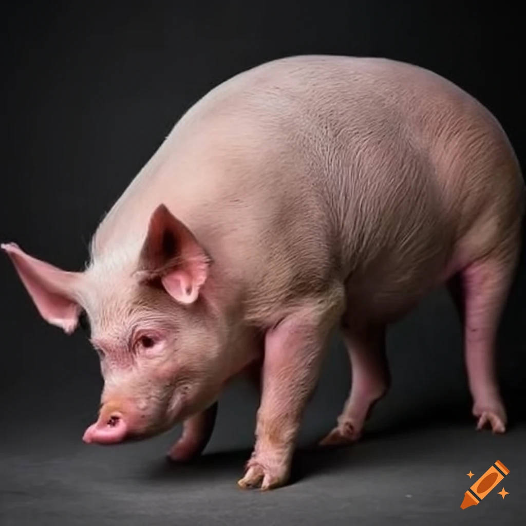 Cute pig on Craiyon