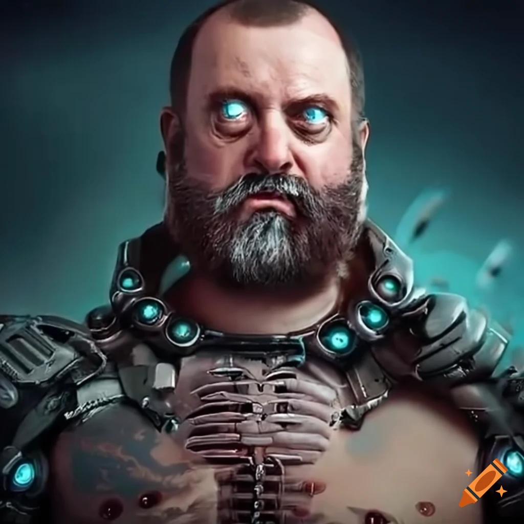 Cyborg aşık veysel şatıroğlu on Craiyon