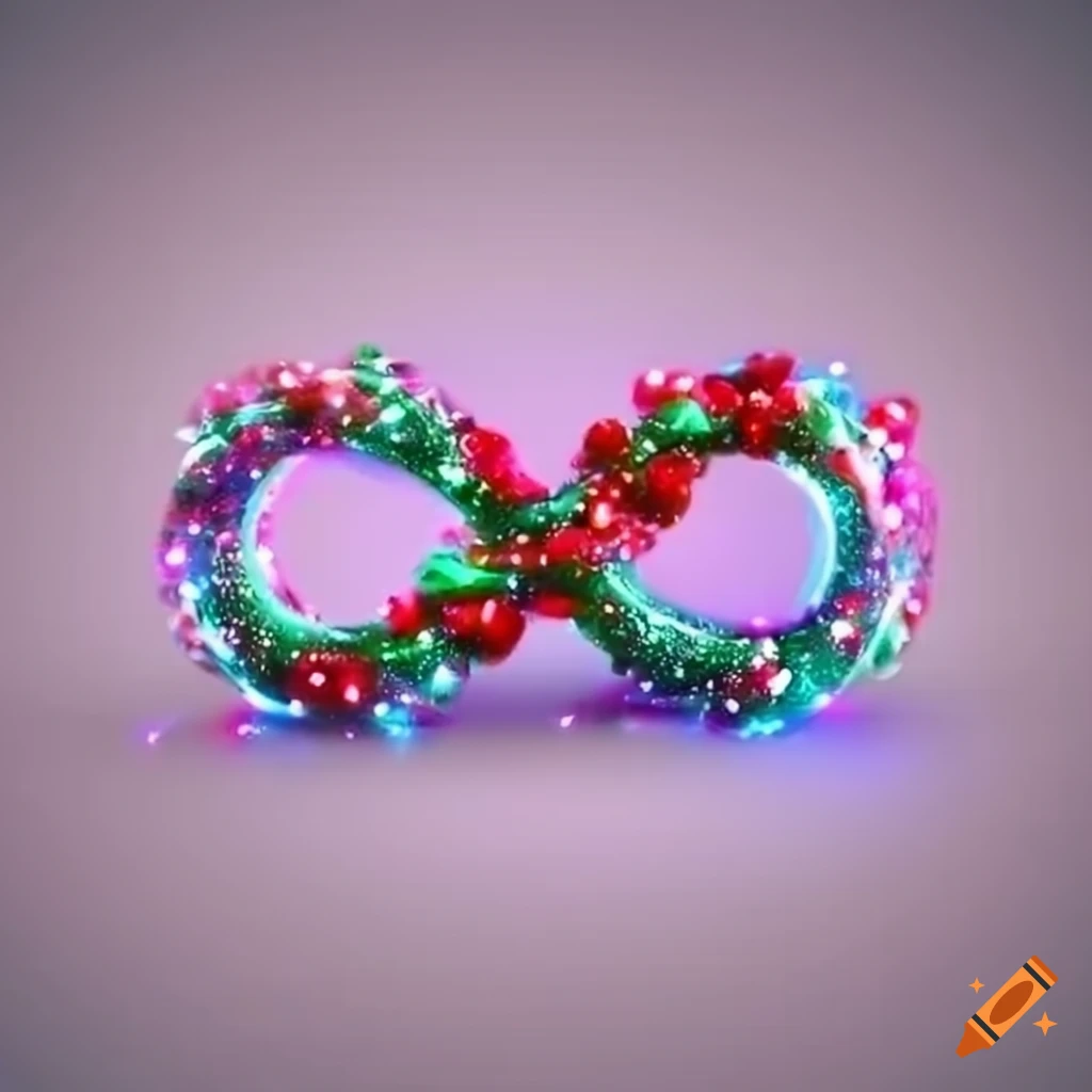 Christmas infinity symbol on Craiyon