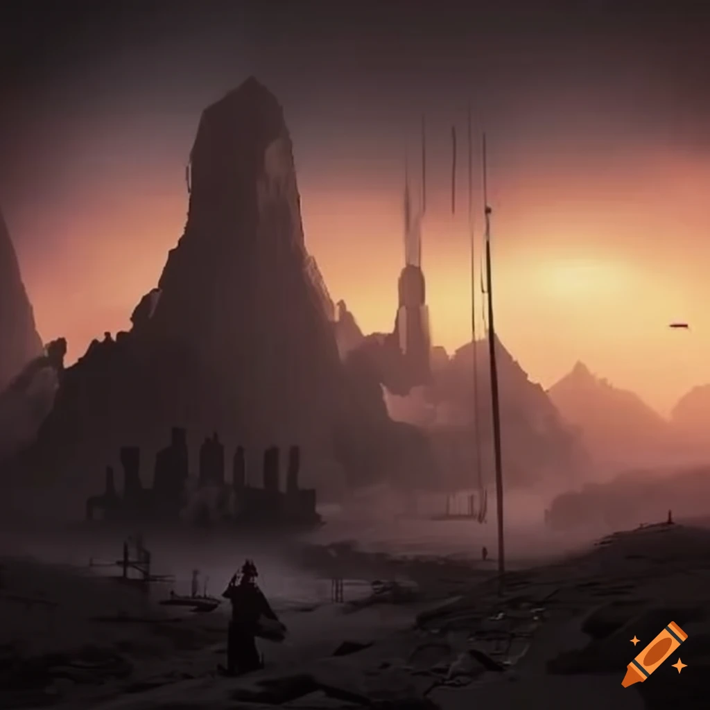 Desolate outpost on an empty world