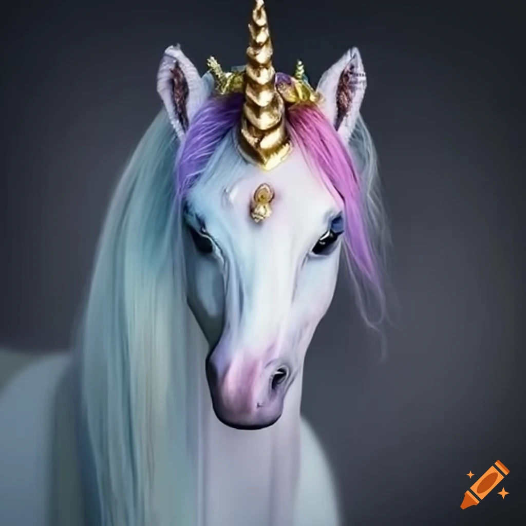 Blue unicorn on Craiyon