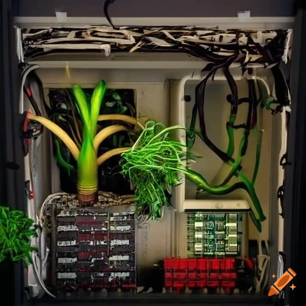 Image of an underground mycelial network connected to plants through ...