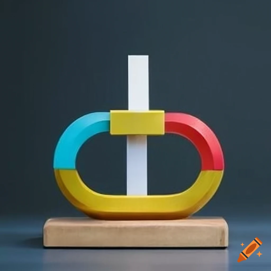 Constructivist-style sculpture on Craiyon