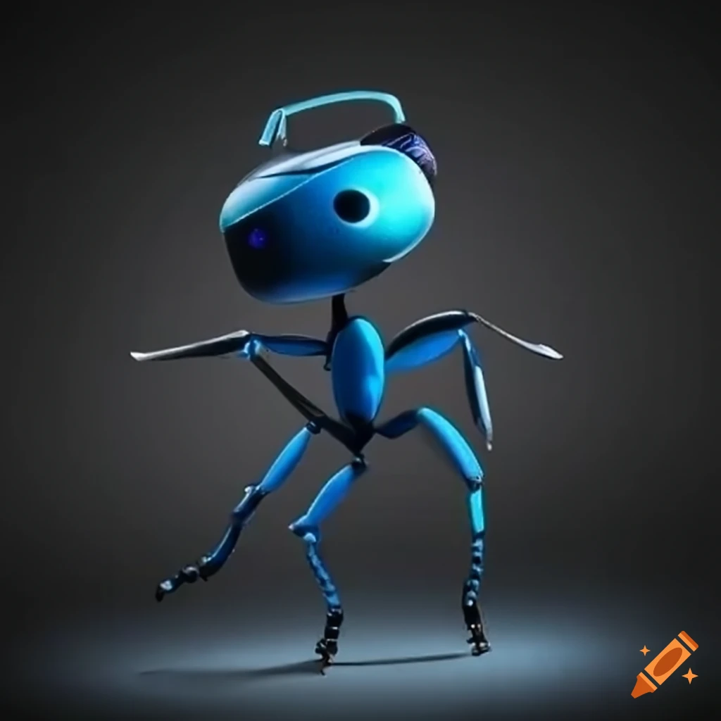 Sleek robot ant design on Craiyon