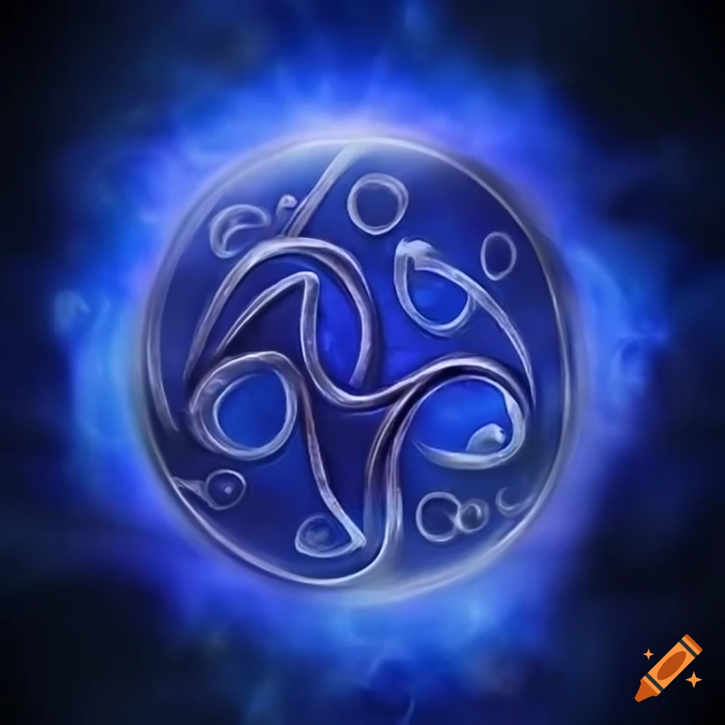 Blue dragon scales shield artifact on Craiyon