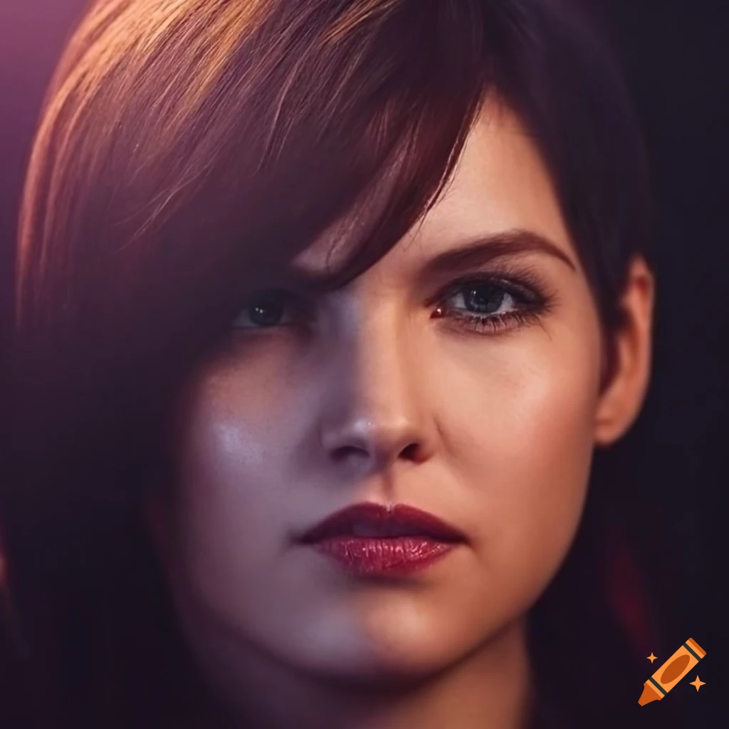 Photorealistic portrait of claire redfield on Craiyon