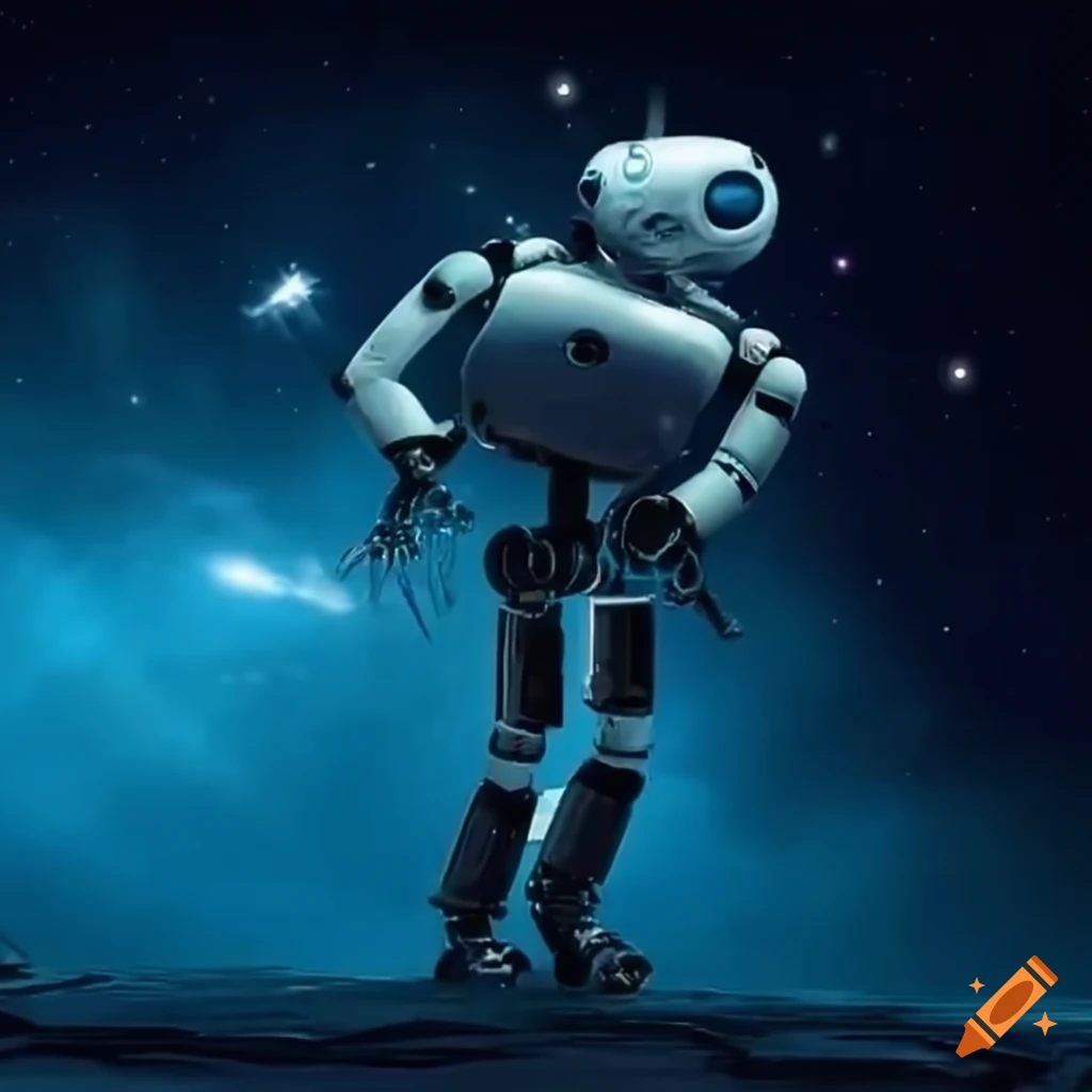 Beautiful aphrodite robot in a bright sci-fi city on Craiyon