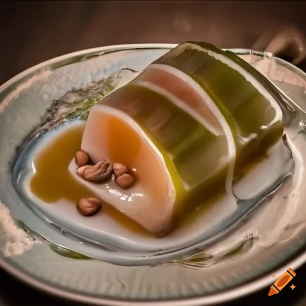 Stunning 1950's Thanksgiving fish skin aspic on Craiyon