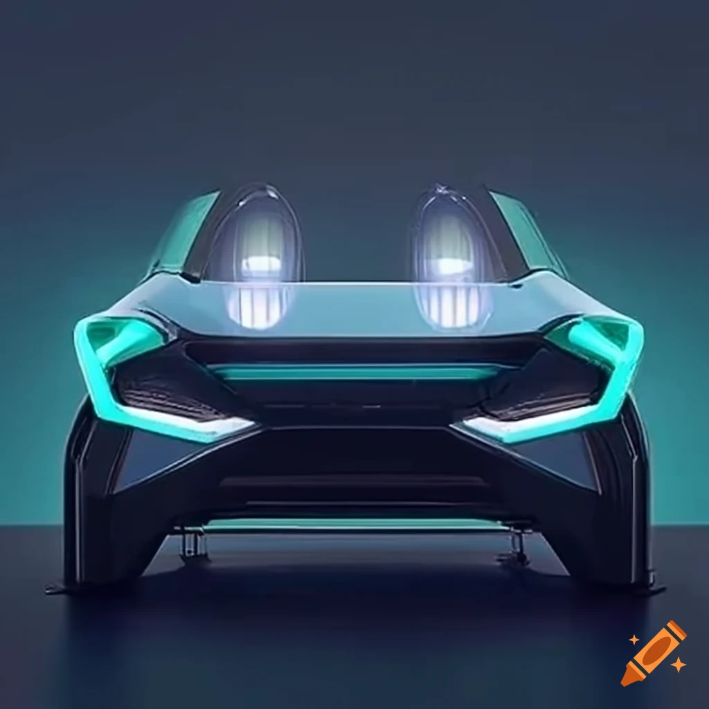 Futuristic autonomous suv powered by integrated solar panels