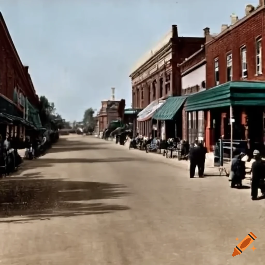 Historic town in the 1900s on Craiyon