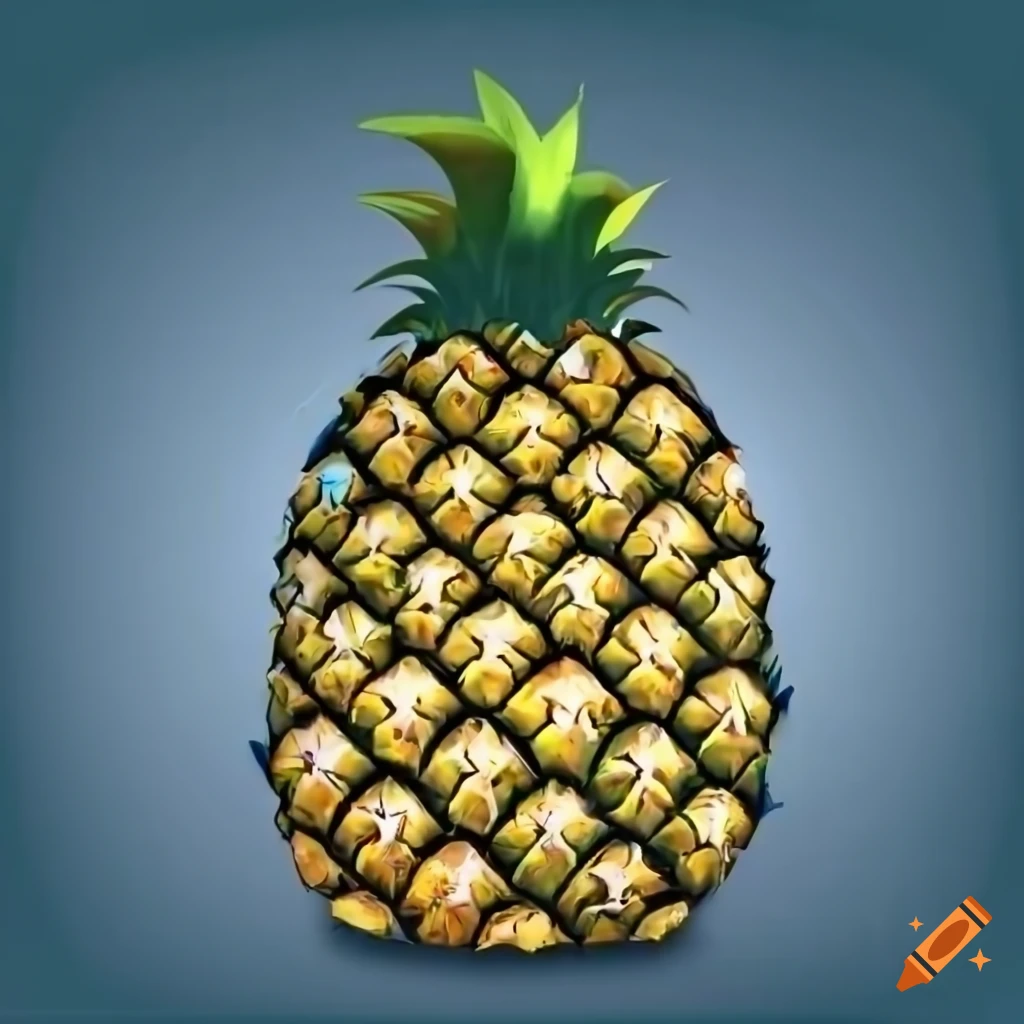 Gentoo linux logo with a pineapple