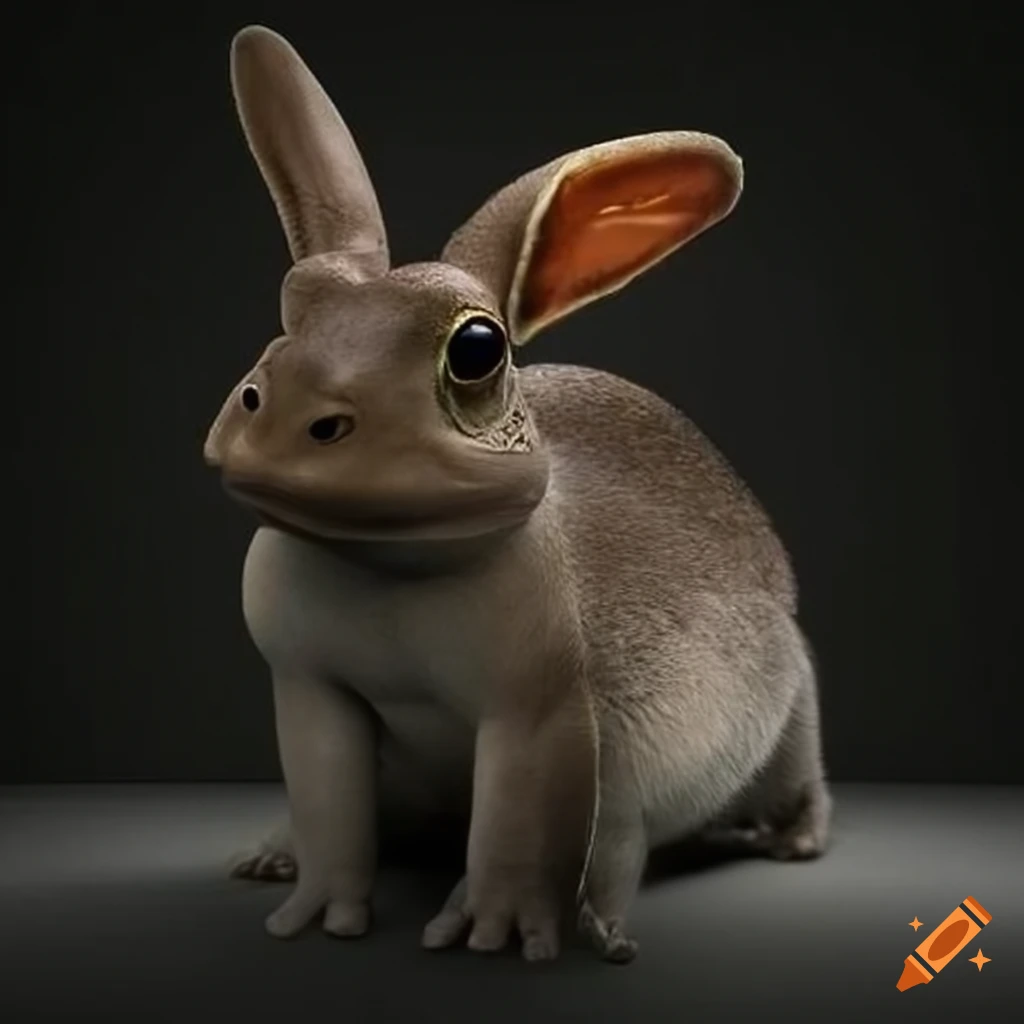 Image of a hybrid frog and rabbit on Craiyon