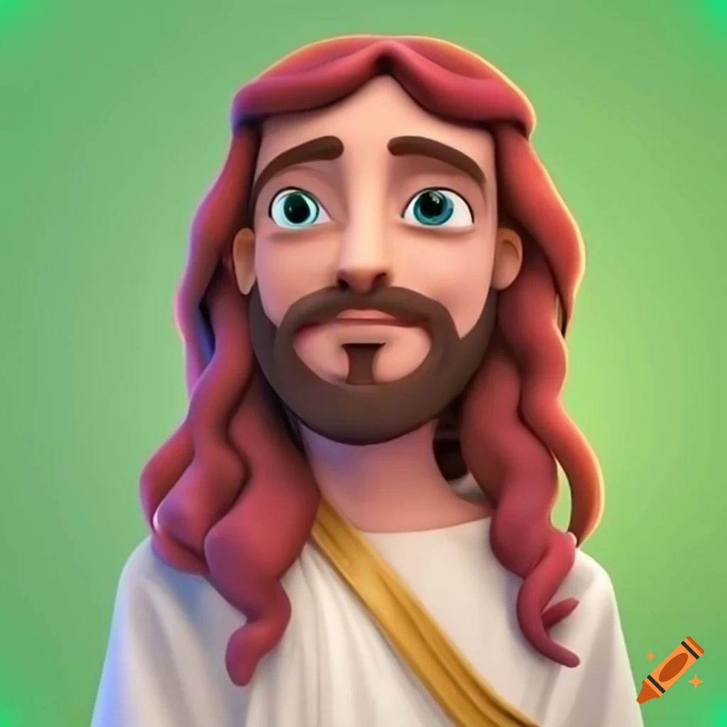 3d cartoon image of jesus as a dj on Craiyon