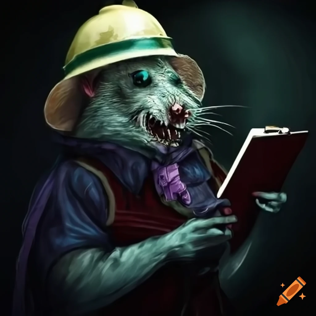 Image of a humanoid-rat in castlevania on Craiyon