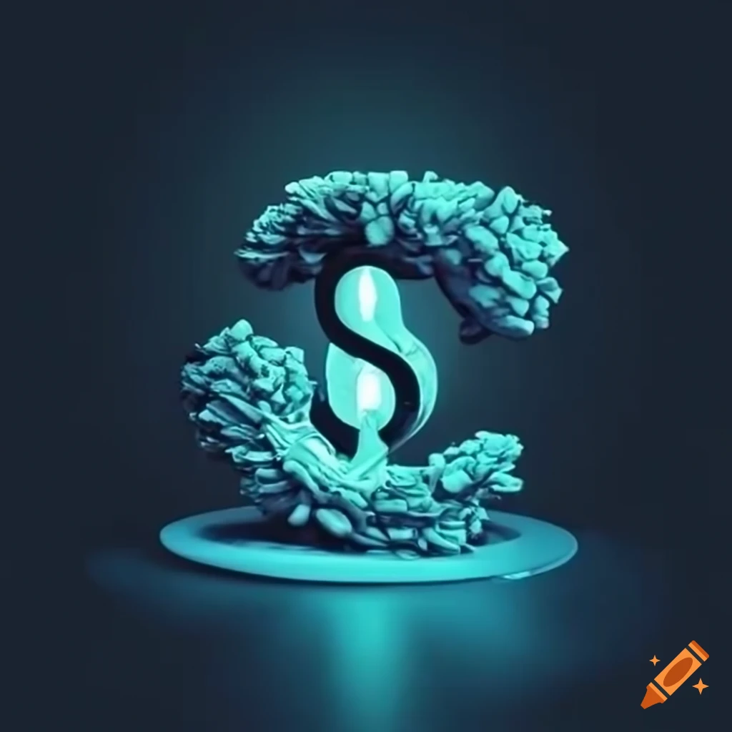 Bold circular symbol representing money on Craiyon