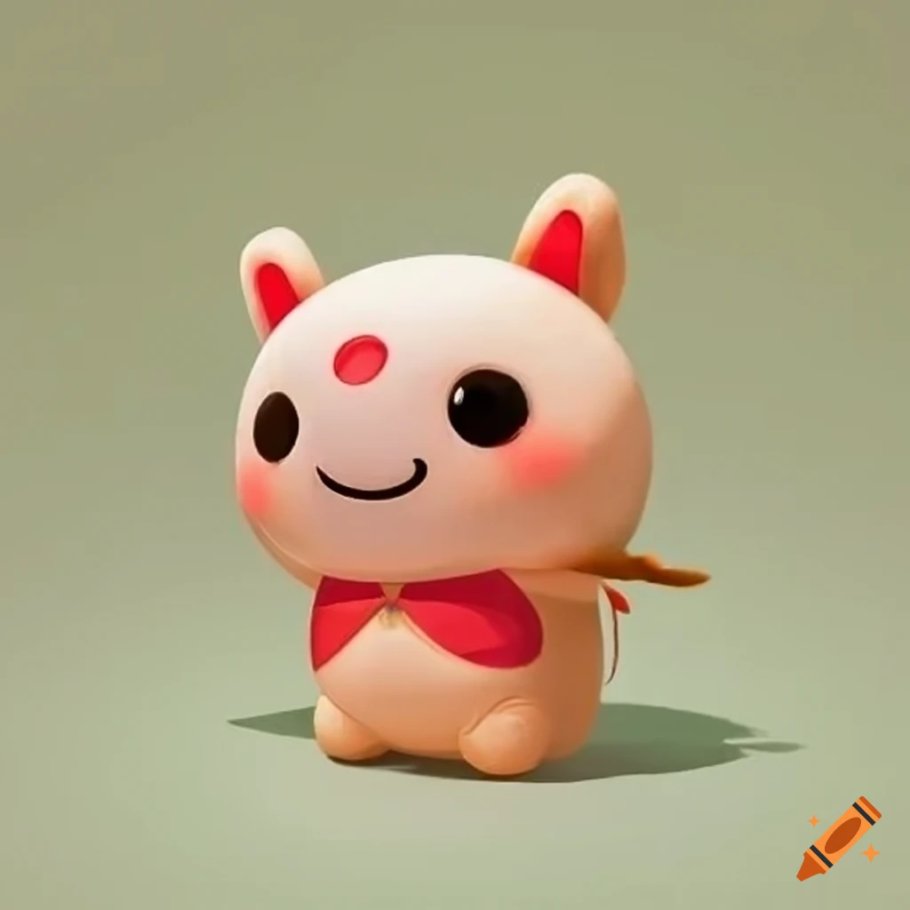 Cute children's book mascot with japanese influence