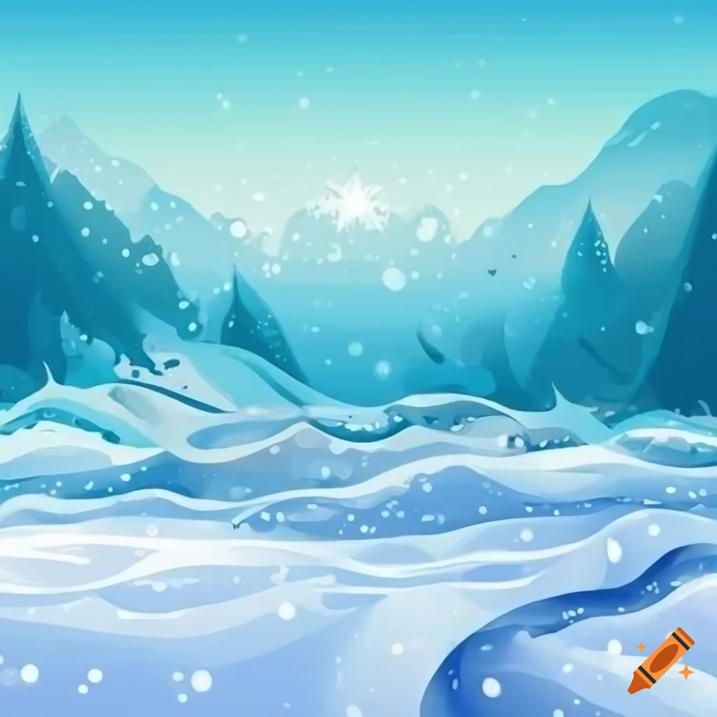 Pine forest covered with snow on Craiyon