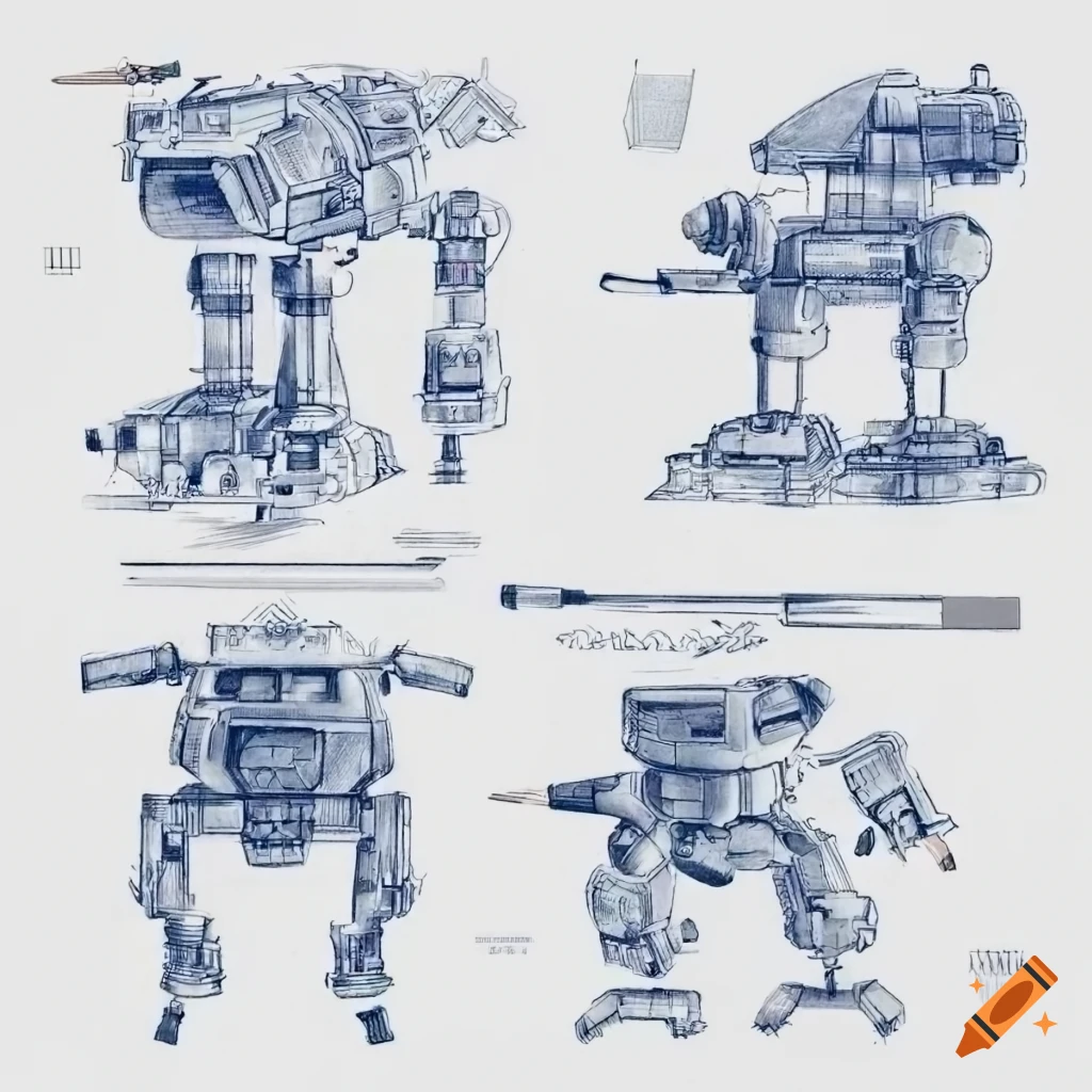 Blueprint of a light mechanical structure