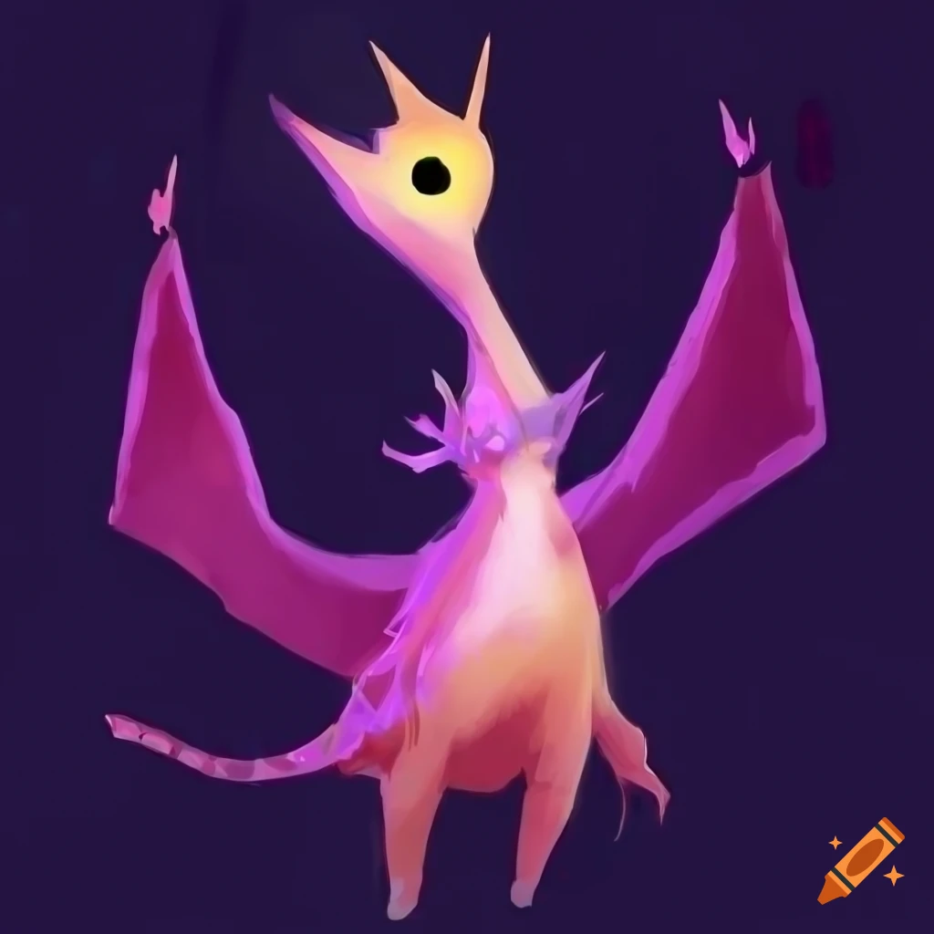 Fanart of slugcat from rain world on Craiyon