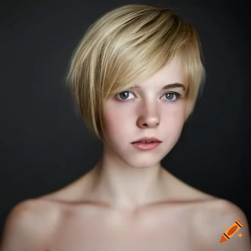 Blond Woman With Short Hair