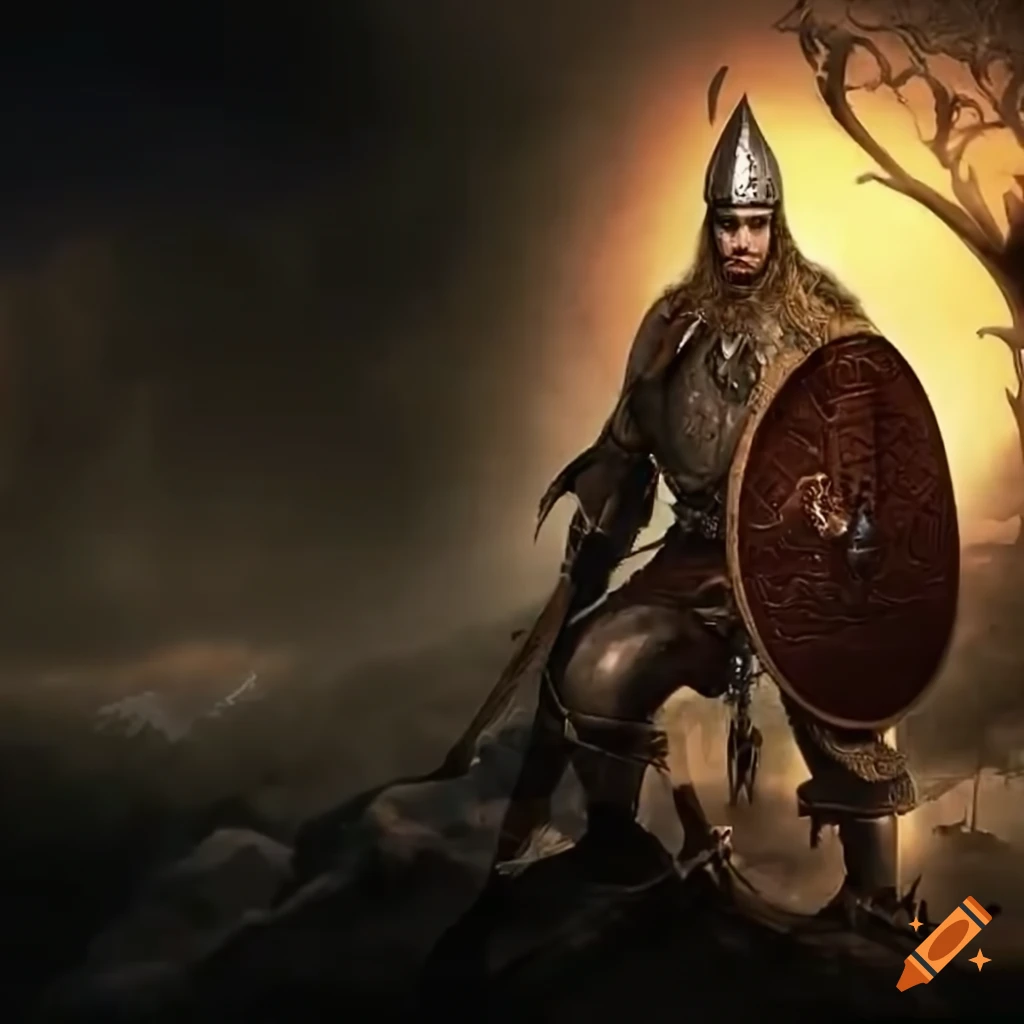 Symbolic representation of north wind vikings