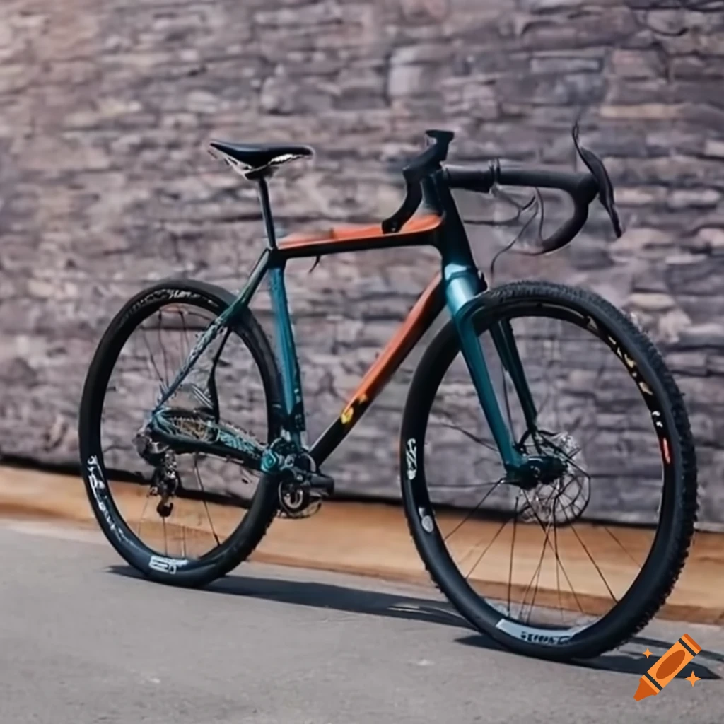 Unique colored gravel bike on Craiyon
